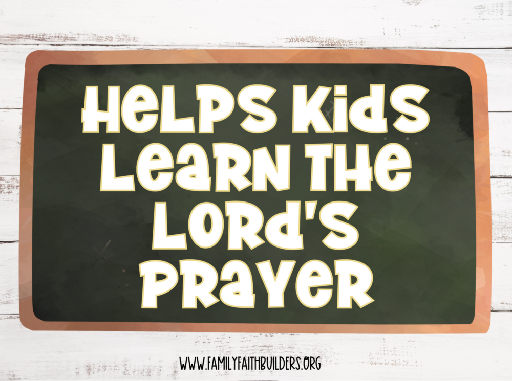 Scripture School: Lord’s Prayer Family Devotion for Back-to-School ...