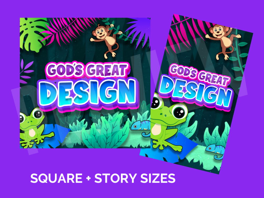 God’s Great Design: Social Graphics – Deeper KidMin