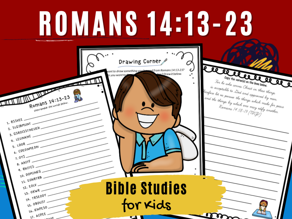 Bible Studies for Kids – Romans 14:13-23 – Deeper KidMin