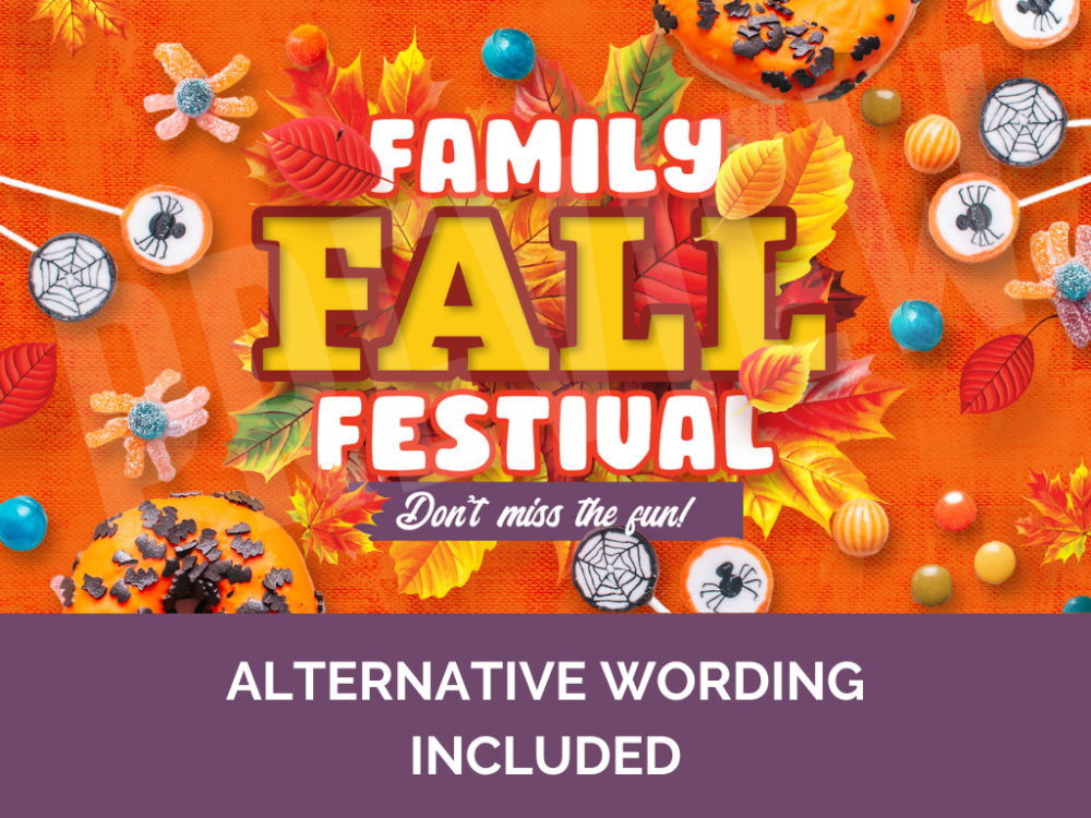 Family Fall Festival – Don’t Miss the Fun: Title Graphics – Deeper KidMin