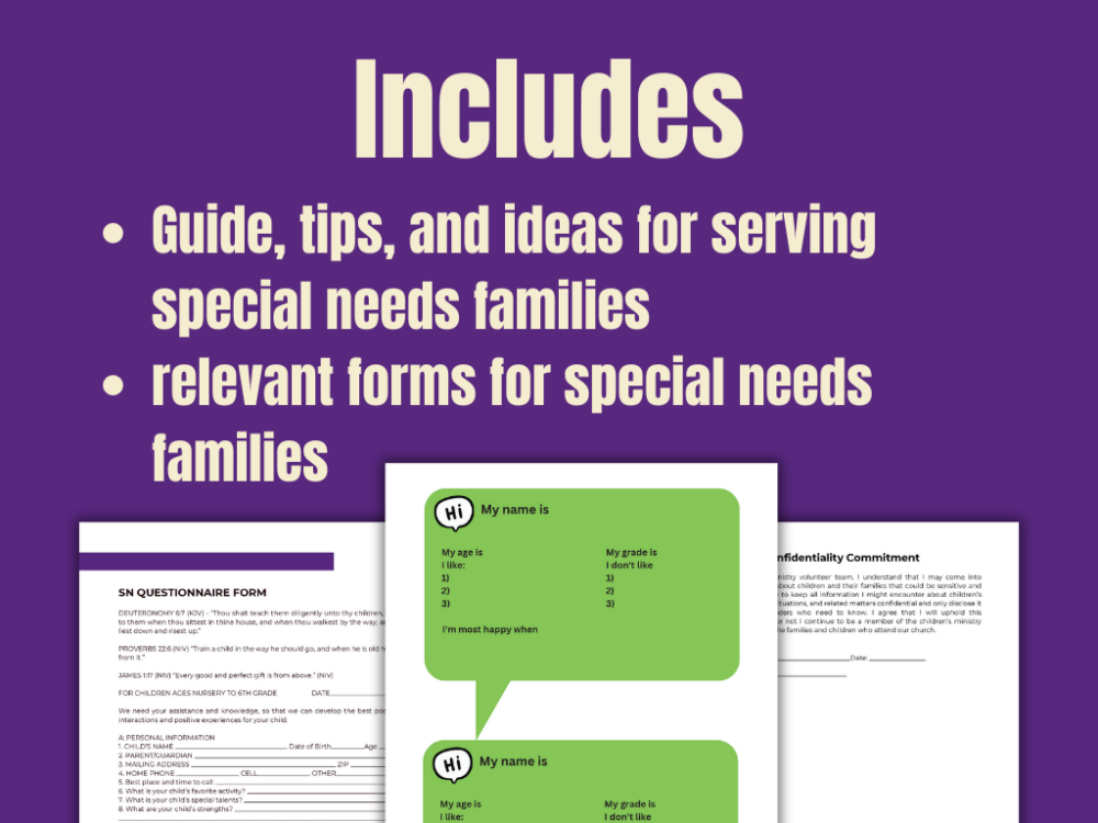 Special Needs Family Support Guide – Deeper KidMin