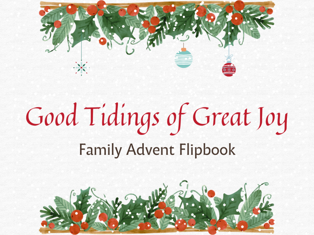 Good Tidings of Great Joy: Family Advent Flipbook & Calendar – Deeper ...