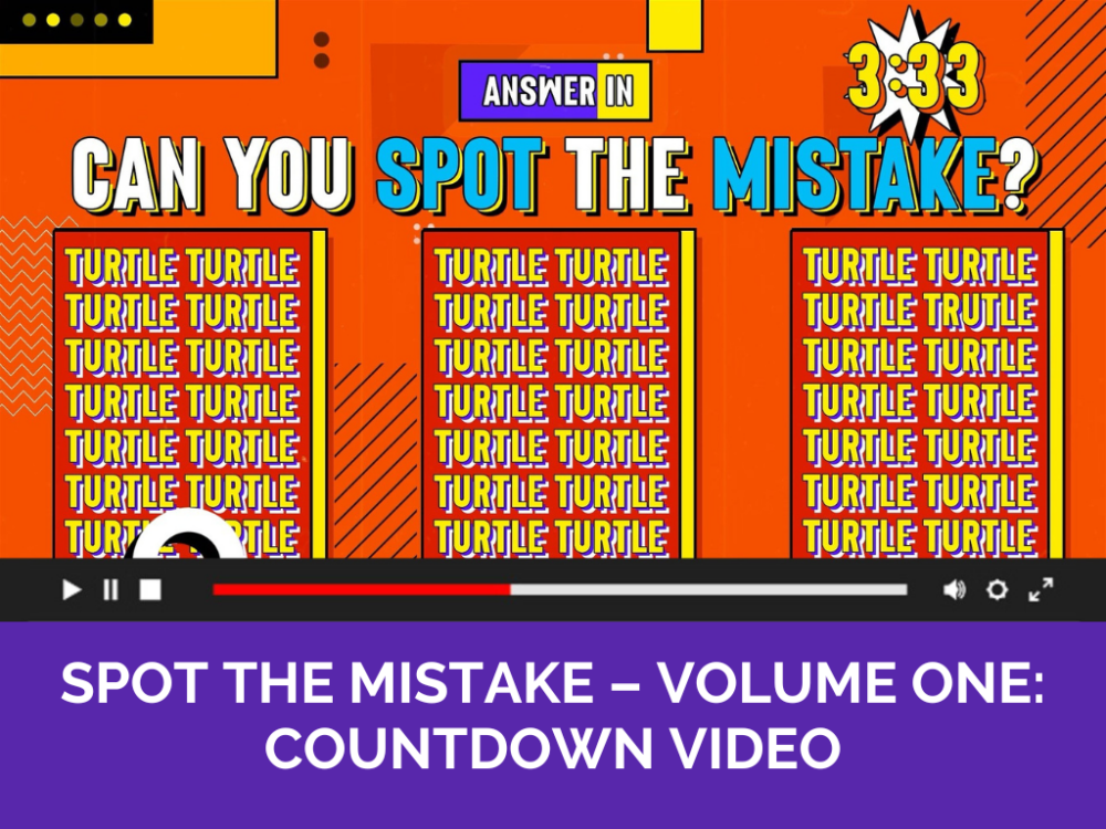 Spot the Mistake – Volume One: Countdown – Deeper KidMin
