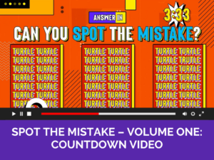 Spot the Mistake – Volume One: Countdown – Deeper KidMin