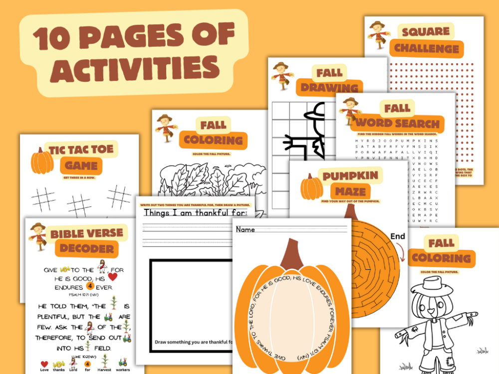 Fall Activity Book – Deeper KidMin