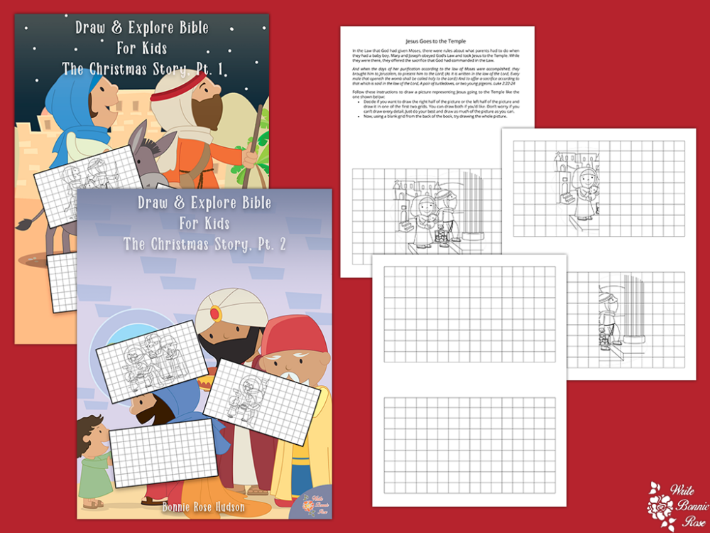 Draw & Explore Bible for Kids: The Christmas Story, Part 1 & 2 Bundle ...
