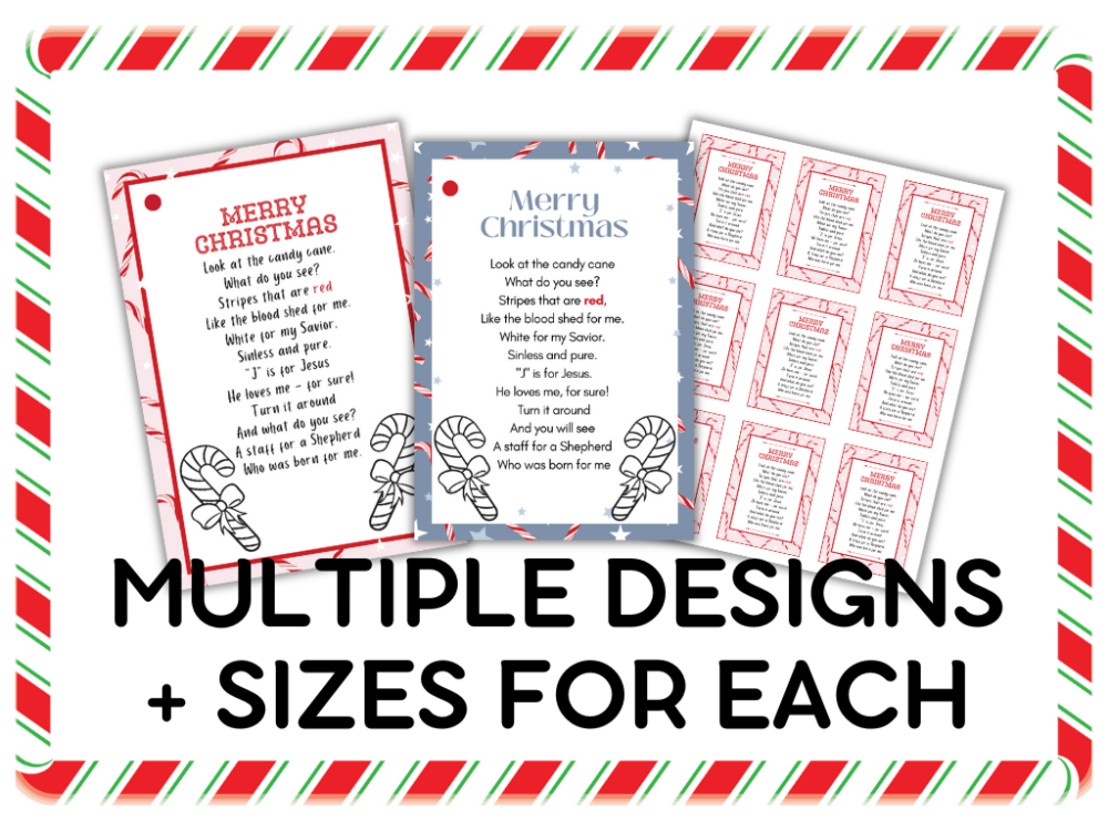 Christmas Candy Cane Craft/Printables – Deeper KidMin