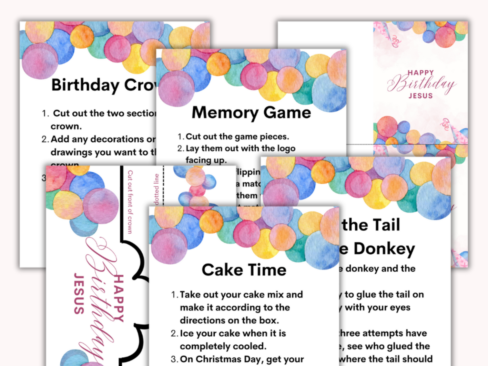 Happy Birthday Jesus Family-Take Home Kit – Deeper KidMin