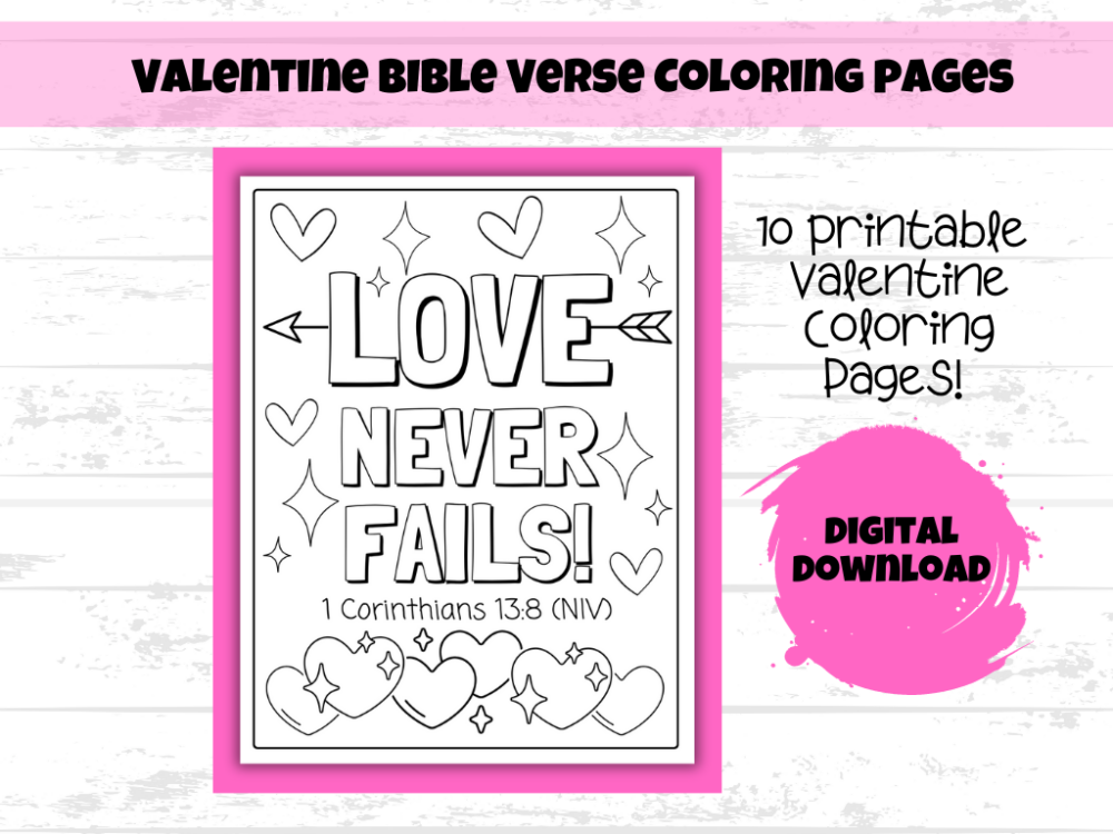 Valentine Bible Verse Coloring Pages – Deeper KidMin