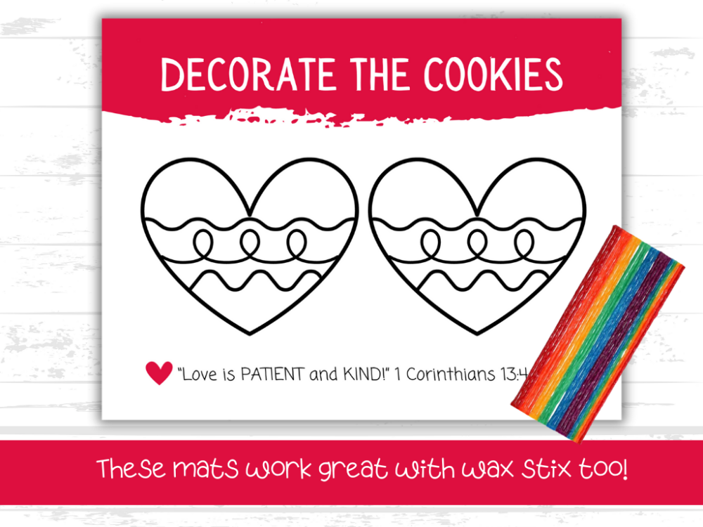 Valentine Bible Verse Playdough Mats – Deeper KidMin