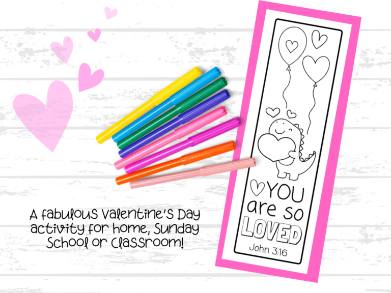 Valentine Bible Verse Bookmarks – Deeper KidMin