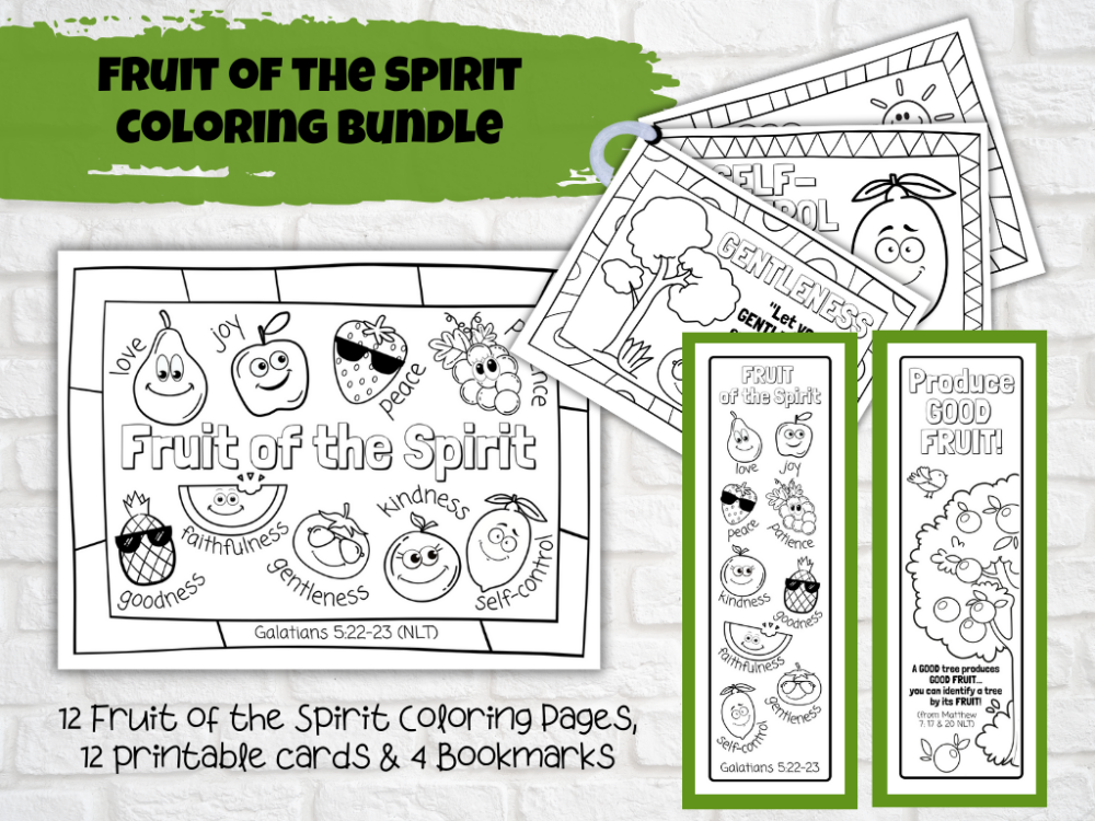 Fruit of the Spirit Coloring Bundle – Deeper KidMin