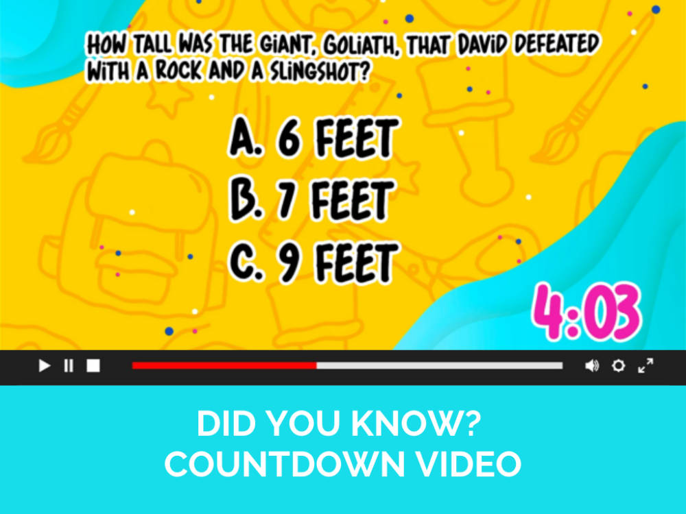Did You Know? Countdown – Deeper KidMin