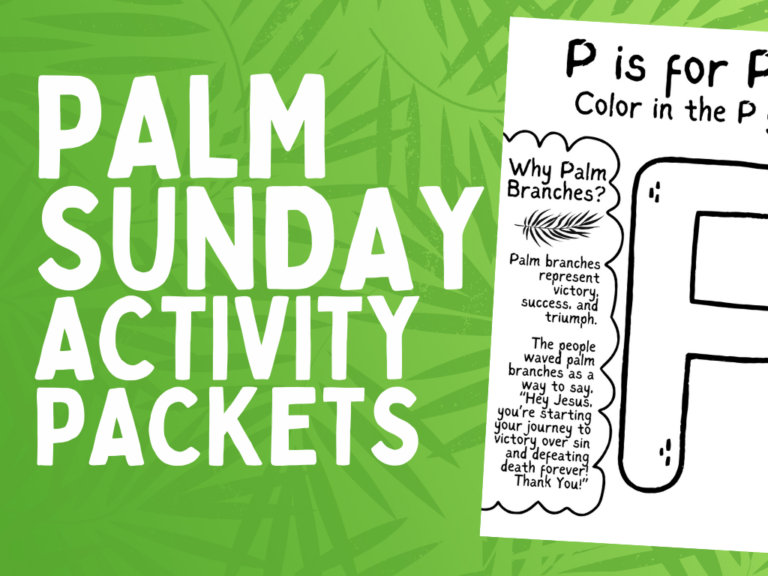 Palm Sunday Kids Activity Packet – Deeper KidMin