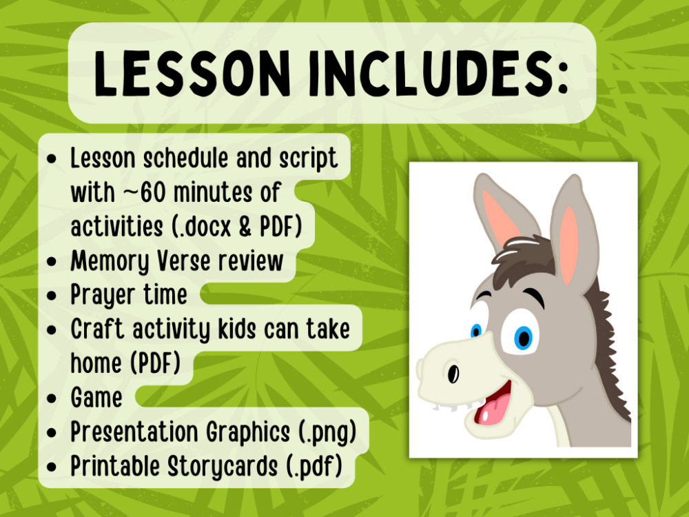 Preschool Palm Sunday Lesson – Jesus’ Big Entrance! – Deeper KidMin