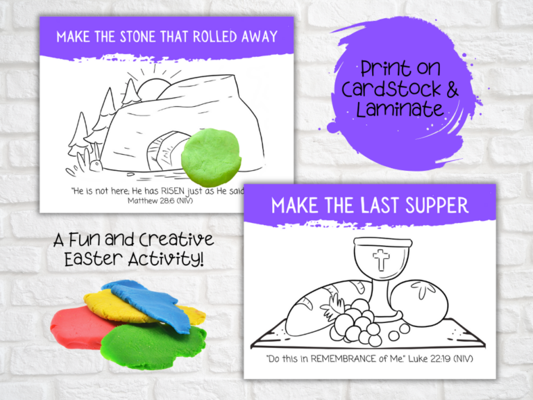 Easter Playdough Mats – Deeper KidMin