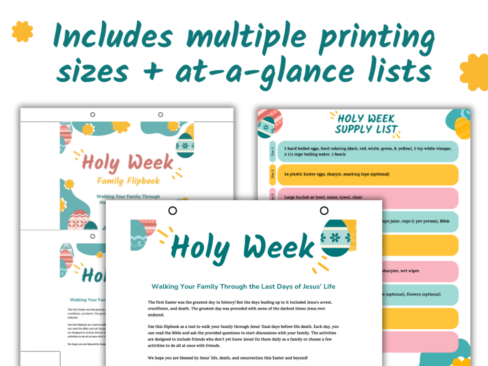 Holy Week Family Flipbook – Deeper KidMin