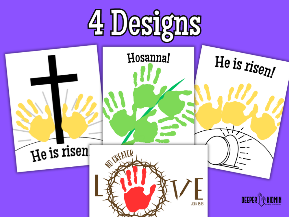 Easter Handprint Craft Printables – Deeper KidMin