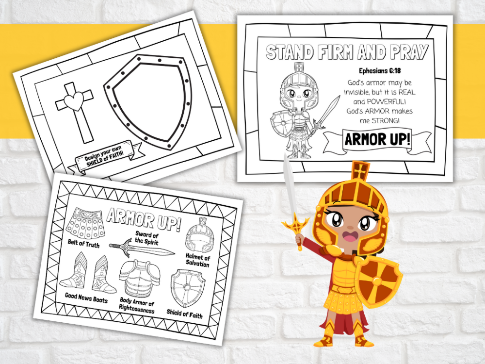 Armor of God Coloring Bundle – Deeper KidMin