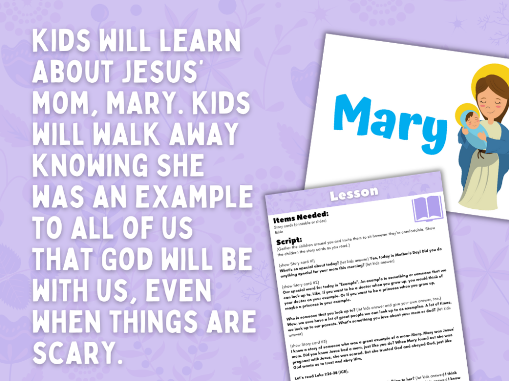 Mother’s Day Preschool Lesson – Deeper KidMin