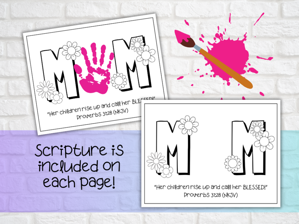 Mother’s Day Handprint and Fingerprint Crafts – Deeper KidMin