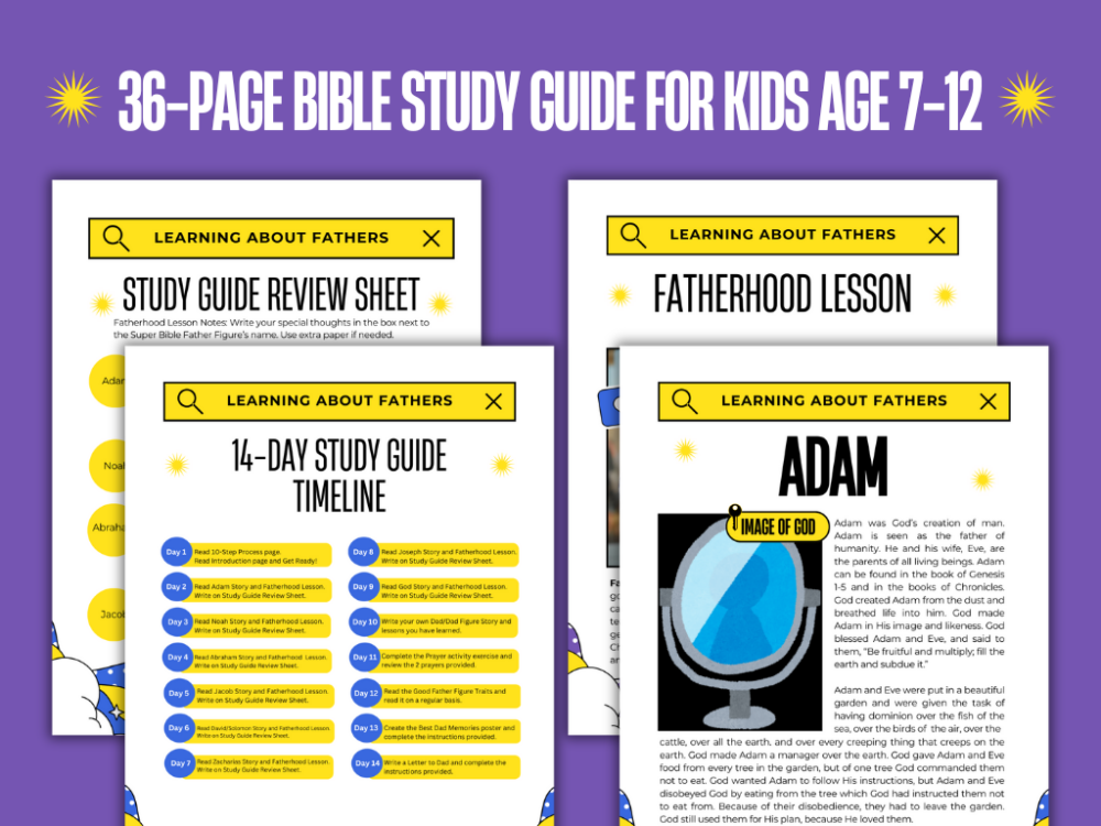 Super Bible Father Figures – Bible Study for Kids – Deeper KidMin