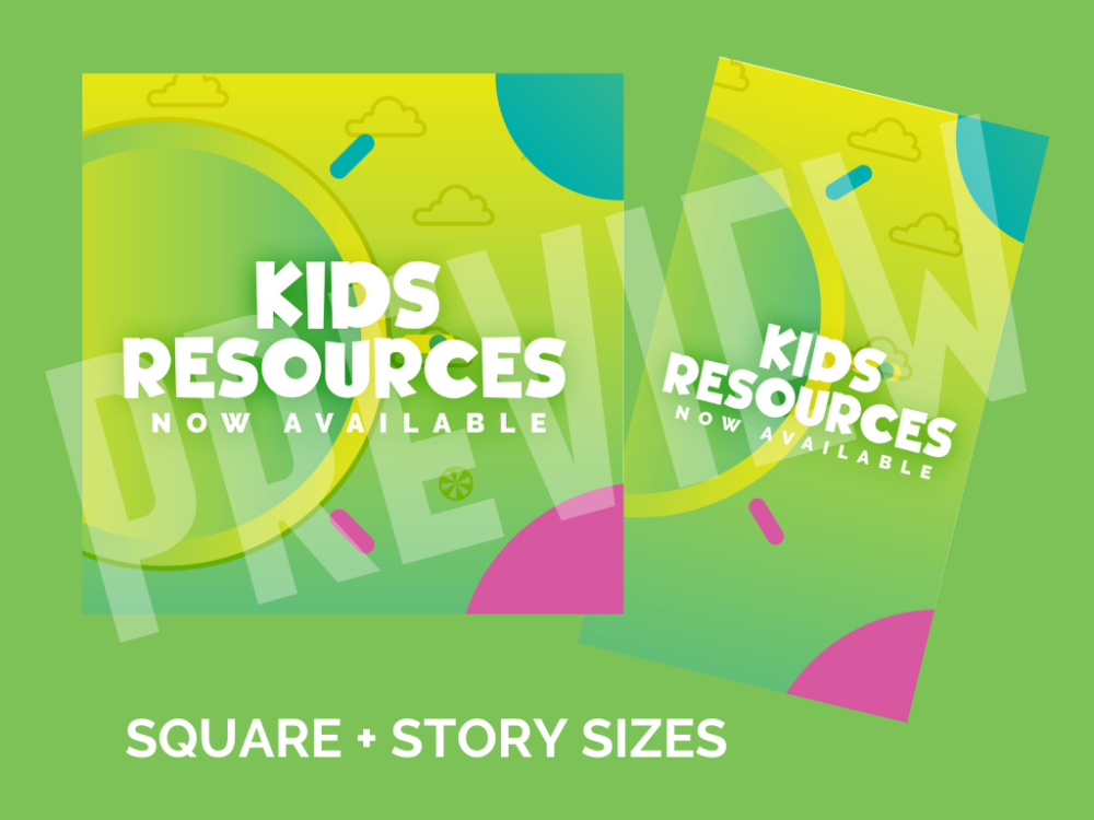 Kid Resources Now Available: Social Graphics – Deeper KidMin