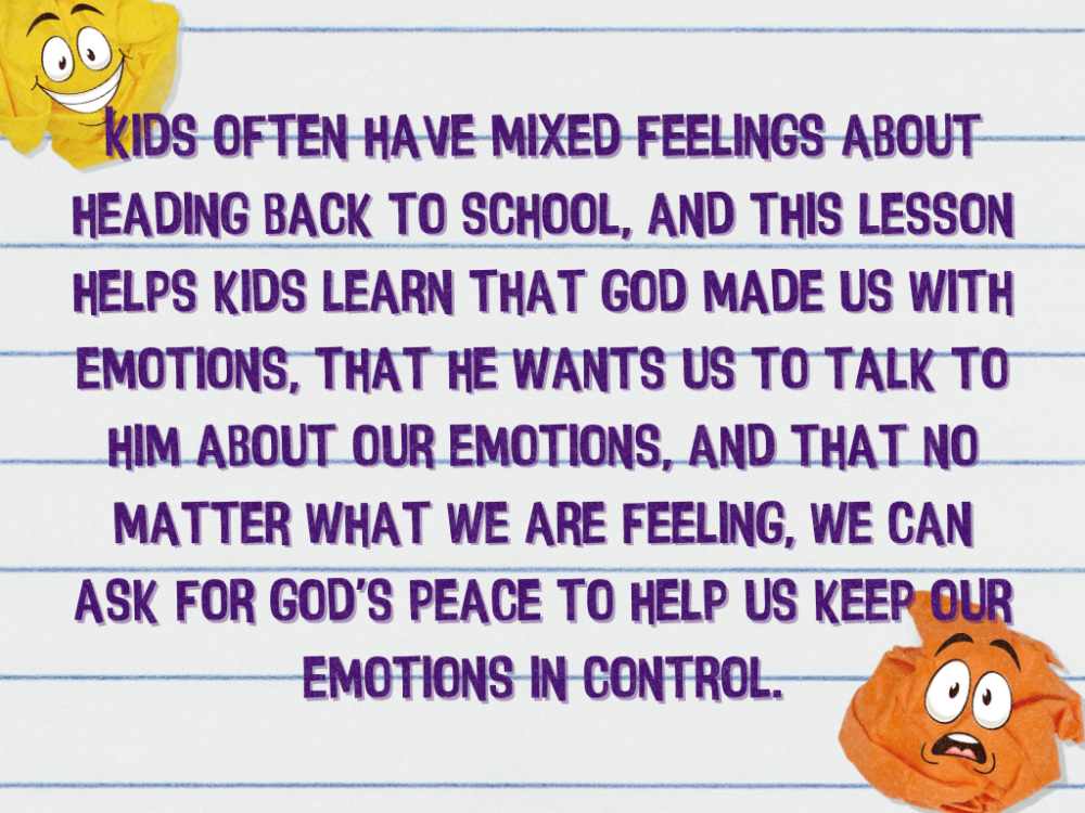 Mixed Feelings: An Emotions-Focused Back-to-School Lesson – Deeper KidMin