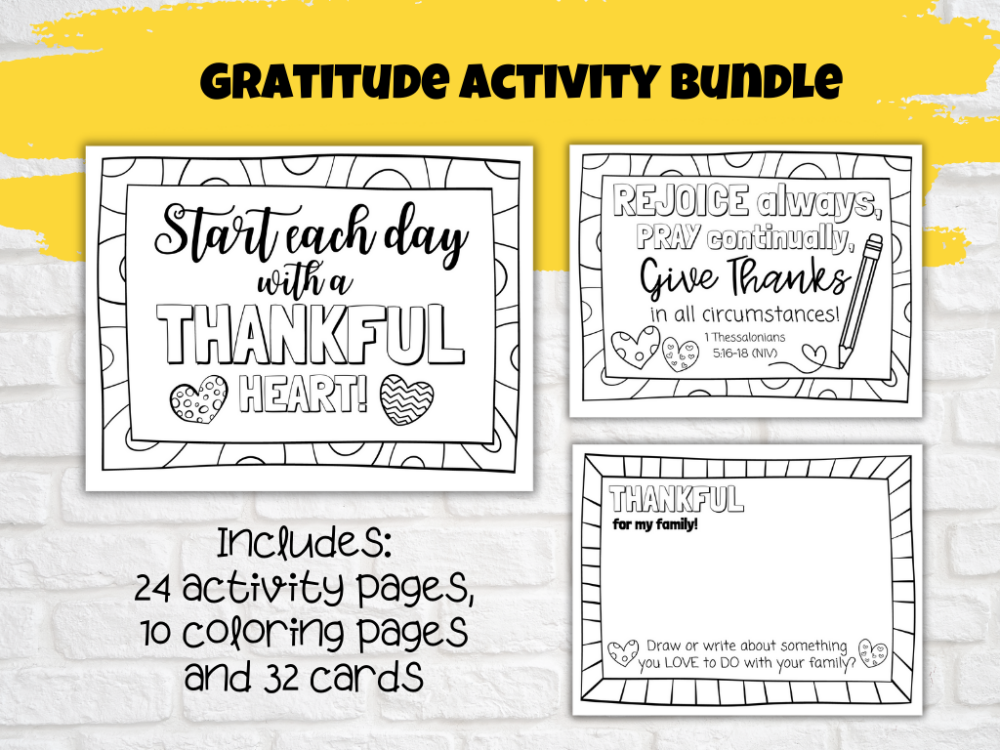 Gratitude Activity Bundle – Deeper KidMin