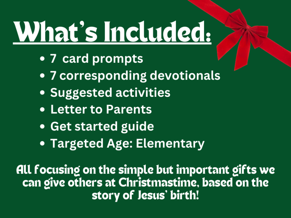 Gifts of Love: Elementary Christmas Family Devo Cards – Deeper KidMin