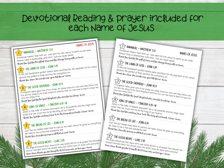 Names of Jesus Advent Paper Chain – Deeper KidMin