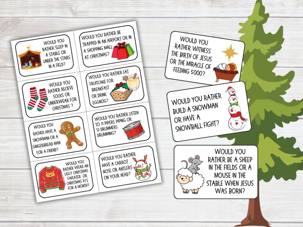 Would You Rather? Printable Christmas Game – Deeper KidMin