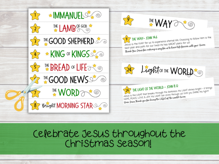 Names of Jesus Advent Paper Chain – Deeper KidMin