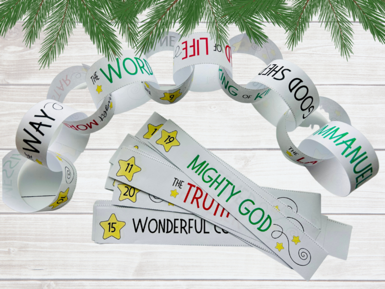 Names of Jesus Advent Paper Chain – Deeper KidMin