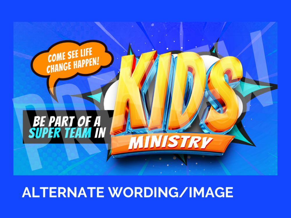Volunteers Wanted In Kids Ministry: Ministry Graphics – Deeper KidMin