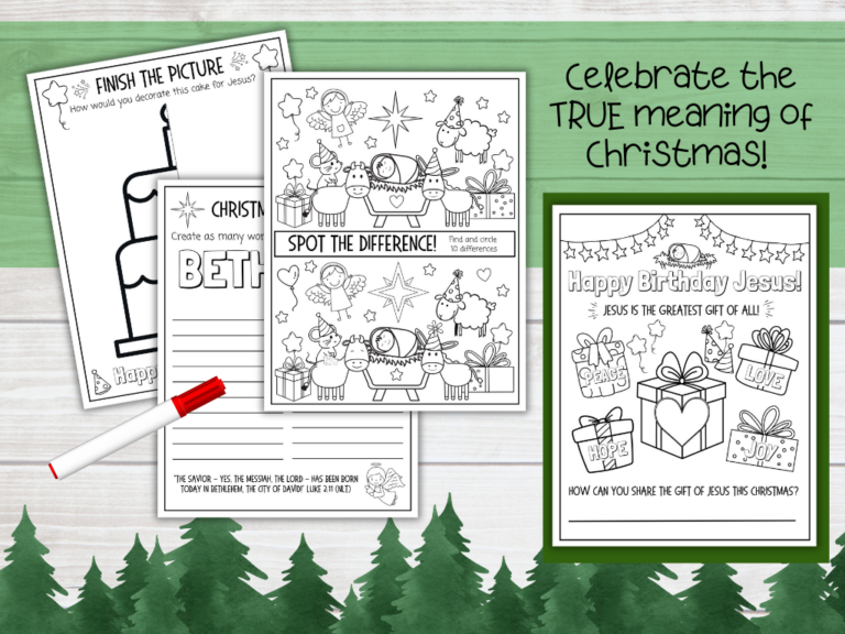 Happy Birthday Jesus Activity Set – Deeper KidMin