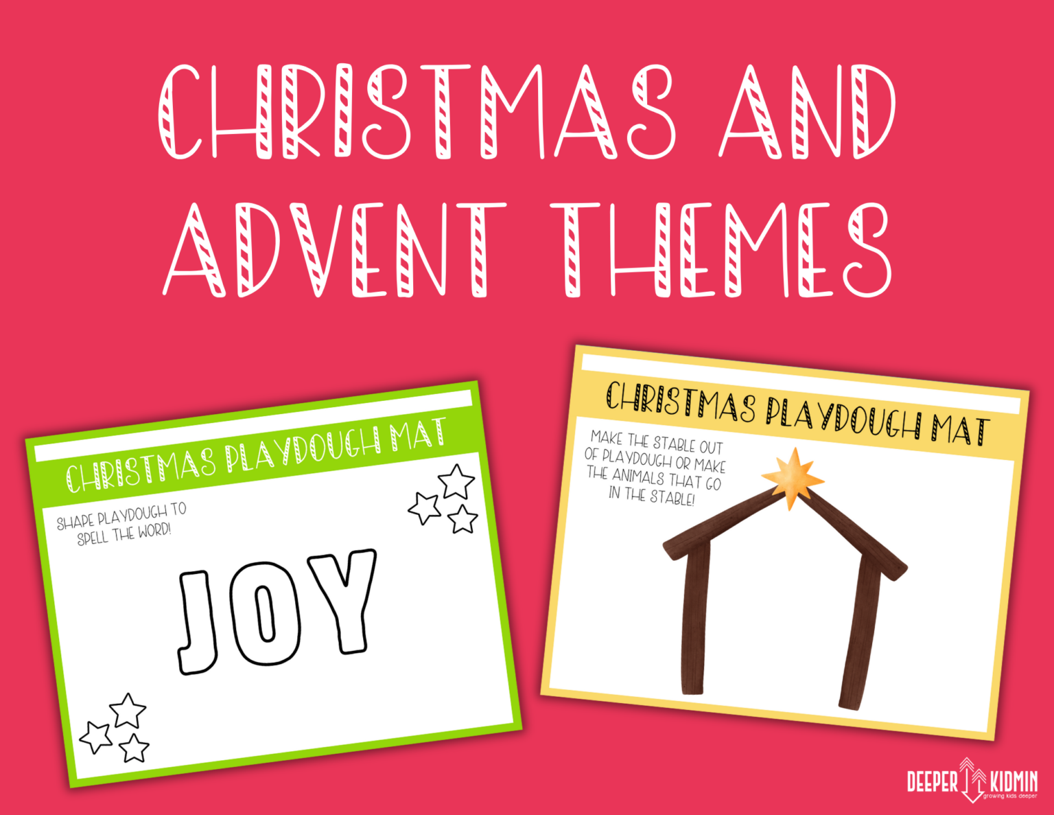 10 Christmas Playdough Mats – Deeper KidMin