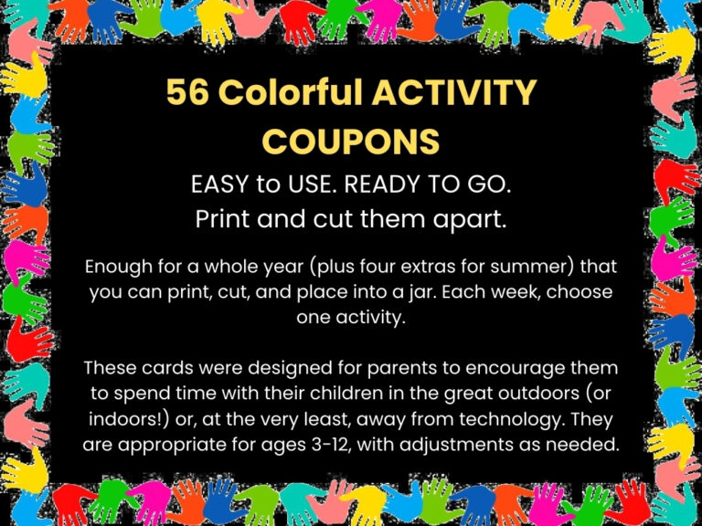 “Let’s Have Fun Together” Family Activity Coupon Cards – Deeper KidMin