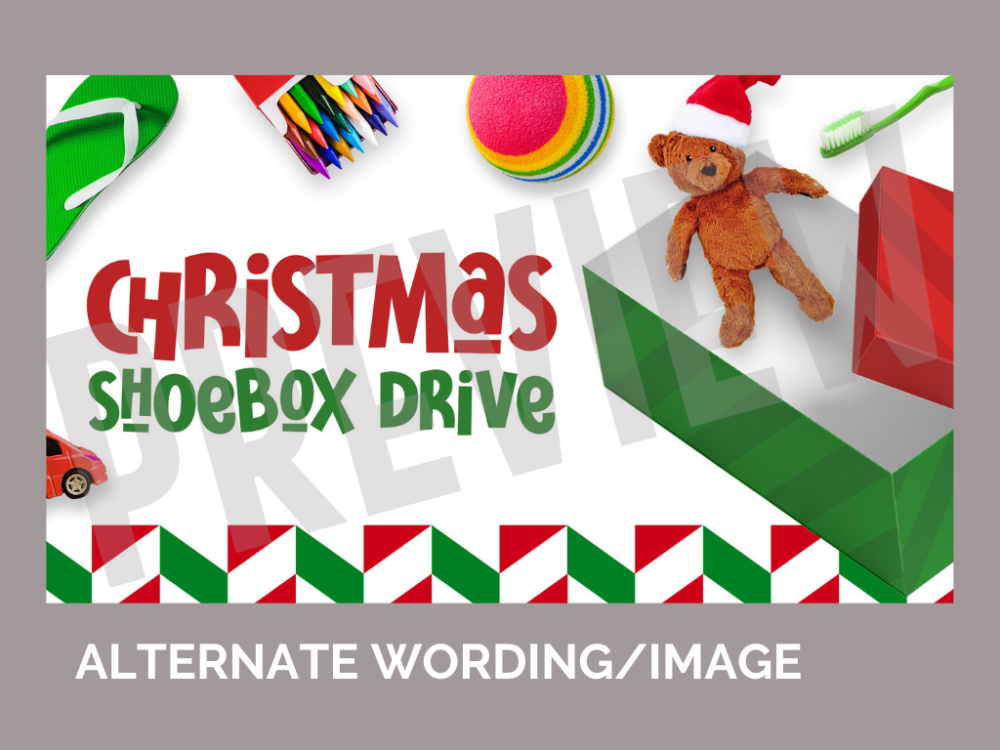 Christmas Shoebox Drive: Ministry Graphics – Deeper KidMin