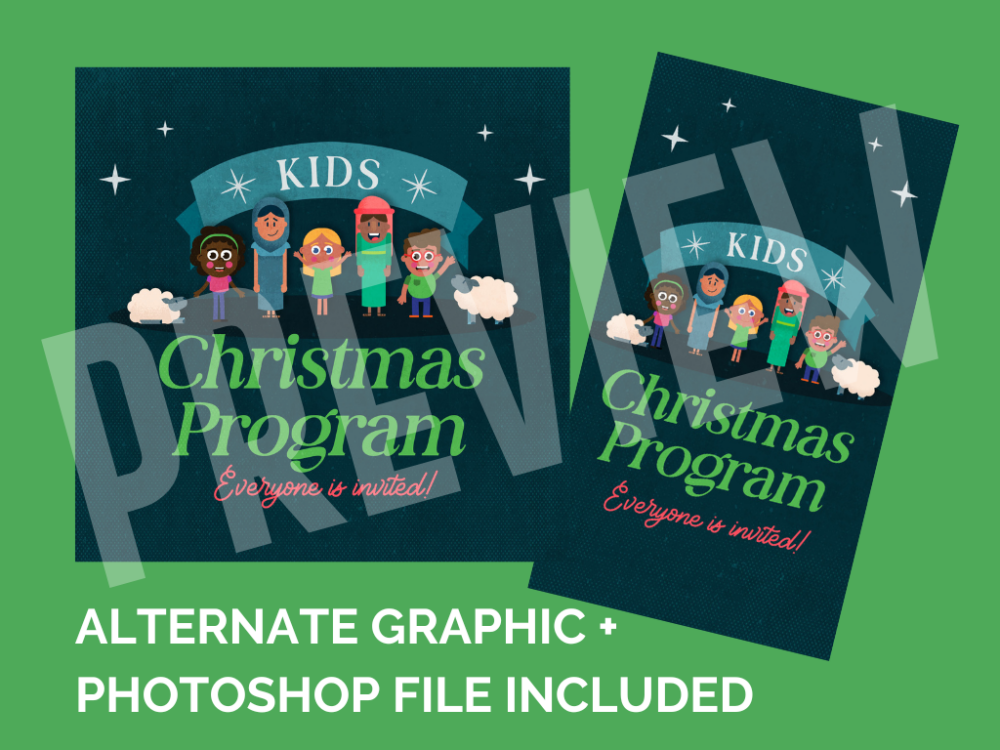 Kids Christmas Program: Social Media Graphics – Deeper KidMin