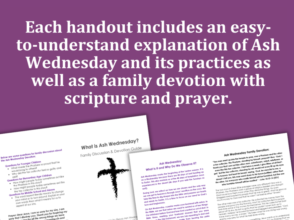 Ash Wednesday Family Discussion & Devotion Guides – Deeper KidMin