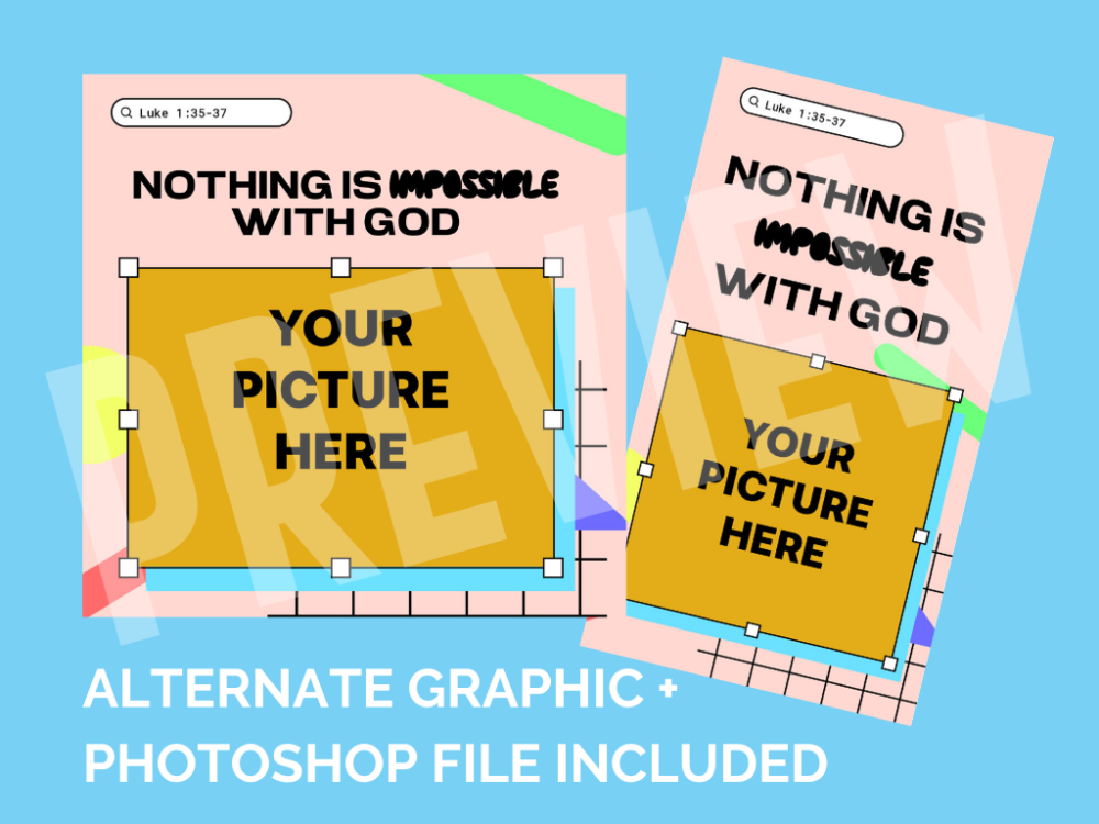 Nothing is Impossible with God: Ministry Graphics – Deeper KidMin
