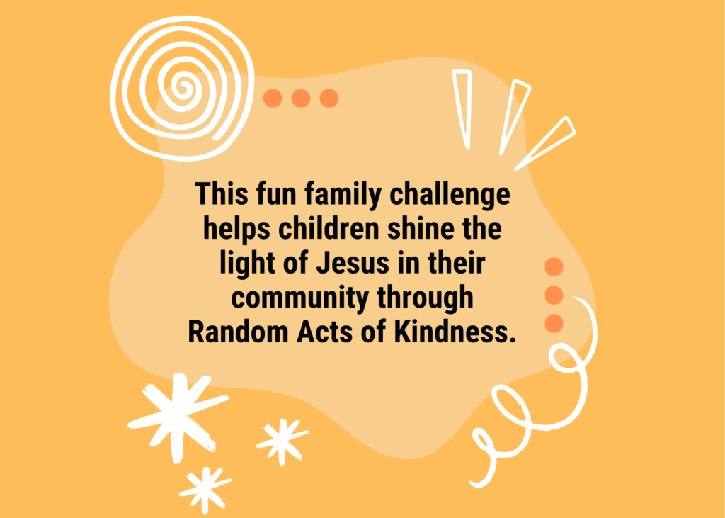 Random Acts of Kindness Bingo – Deeper KidMin