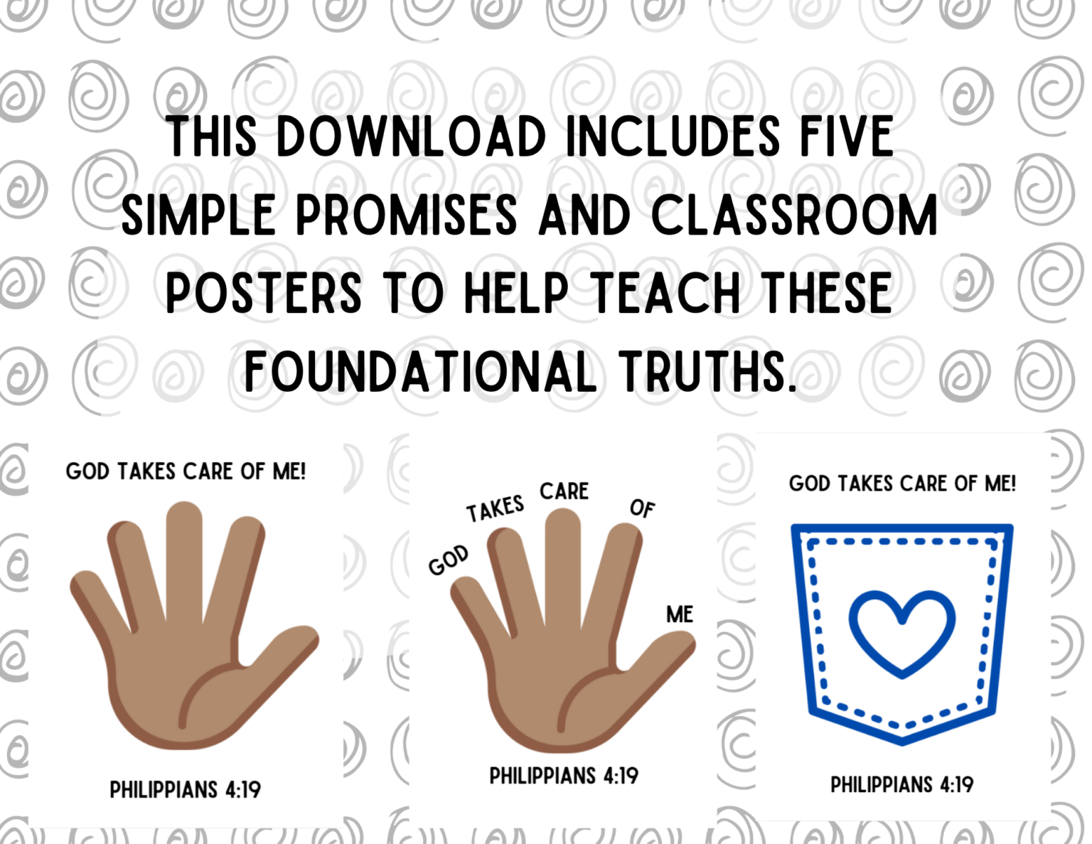 Pocket Promises Posters for Preschoolers – Deeper KidMin