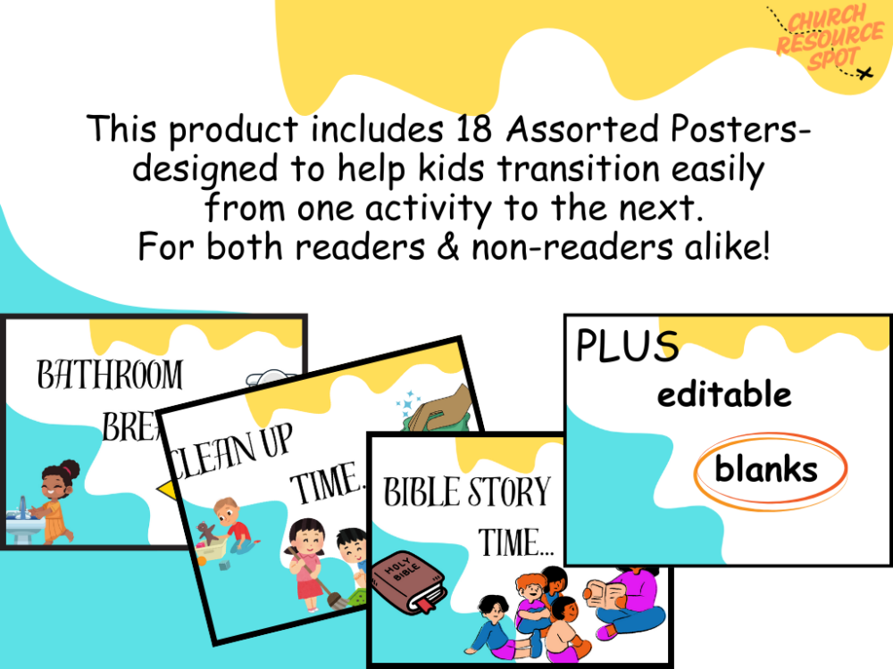 Visual Schedule Posters – Deeper KidMin