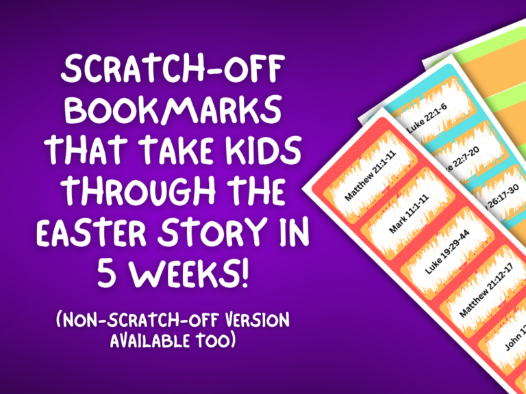 Easter Story Reading Challenge Bookmarks – Deeper KidMin