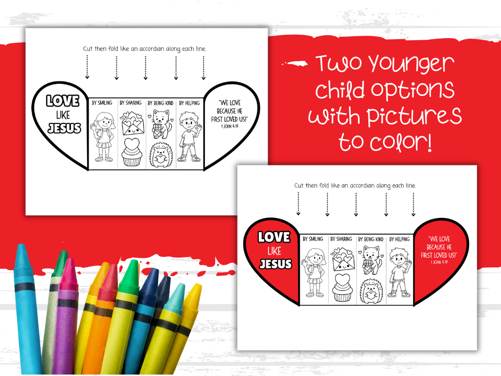 Folded Valentine Craft – Deeper KidMin