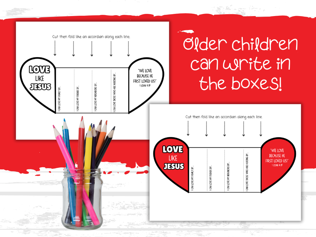 Folded Valentine Craft – Deeper KidMin