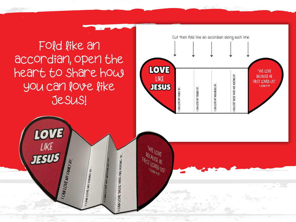 Folded Valentine Craft – Deeper KidMin