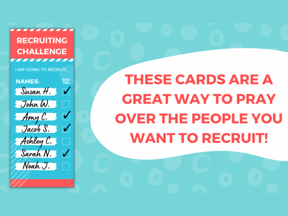 Volunteer Recruiting Challenge Cards – Deeper KidMin